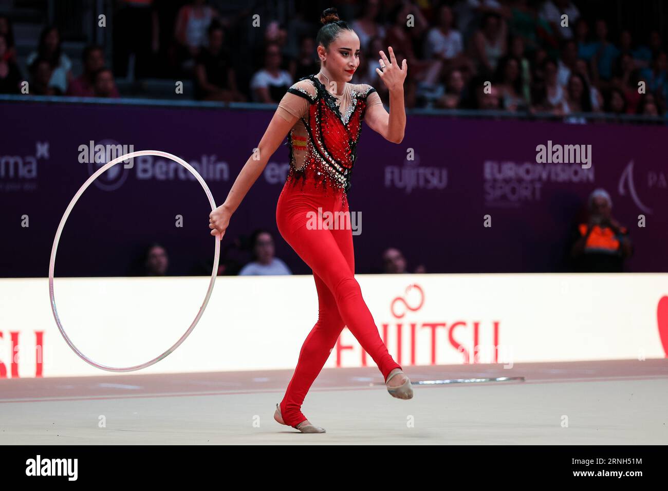 Alba Bautista (ESP) seen in action during 40th FIG Rhythmic Gymnastics ...