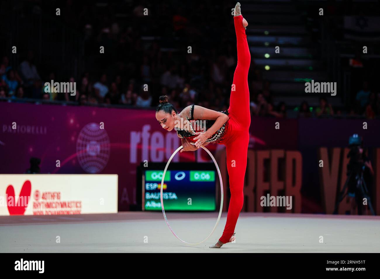 Alba Bautista (ESP) seen in action during 40th FIG Rhythmic Gymnastics ...