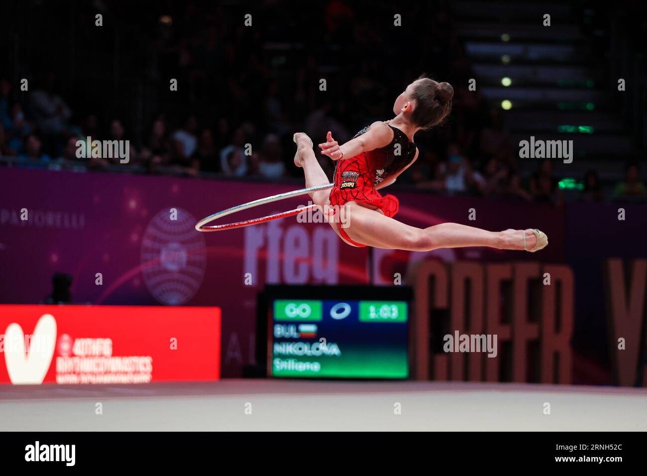 Nikolova Stiliana (BUL) seen in action during 40th FIG Rhythmic ...