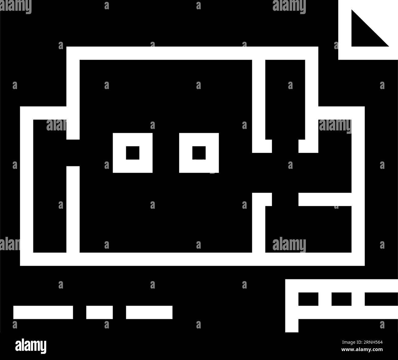 floor plans architectural drafter glyph icon vector illustration Stock ...