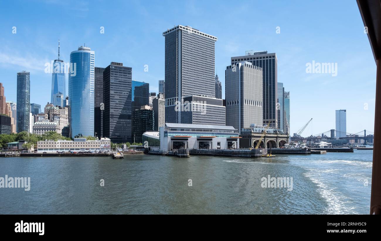 View of Whitehall Terminal, a ferry terminal used by the Staten Island ...