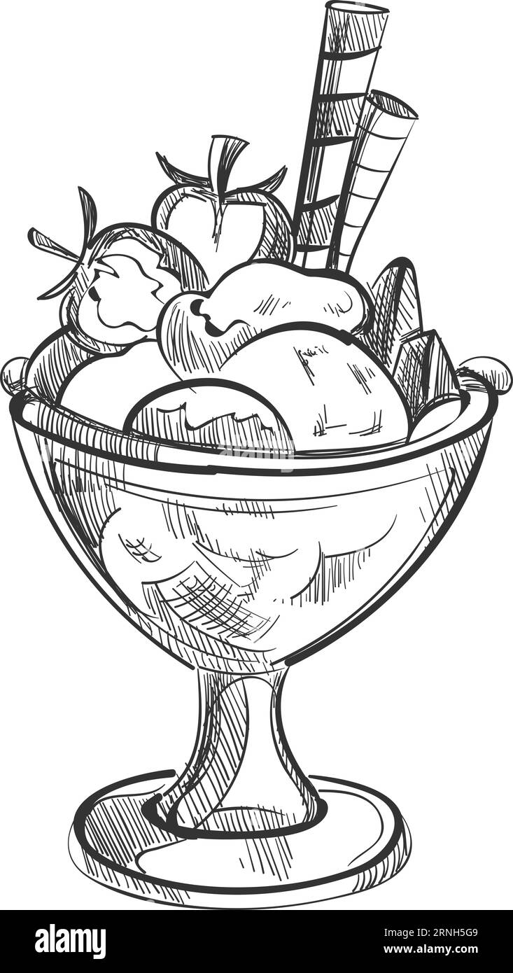 Desserts Clipart Black And White