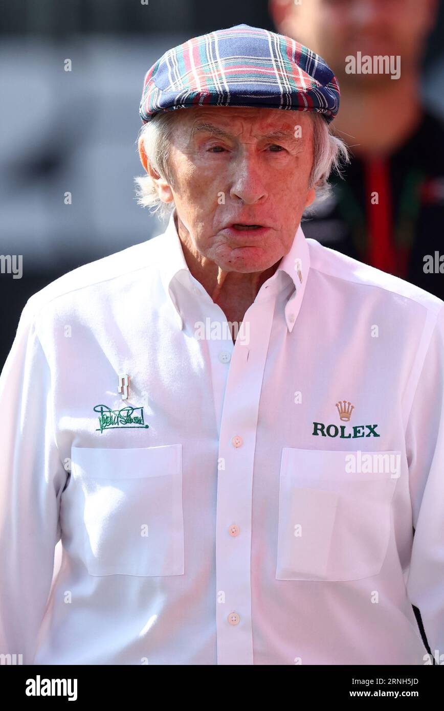 Monza, Italy. 01st Sep, 2023. Jackie Stewart during practice ahead of the F1 Grand Prix of Italy ...