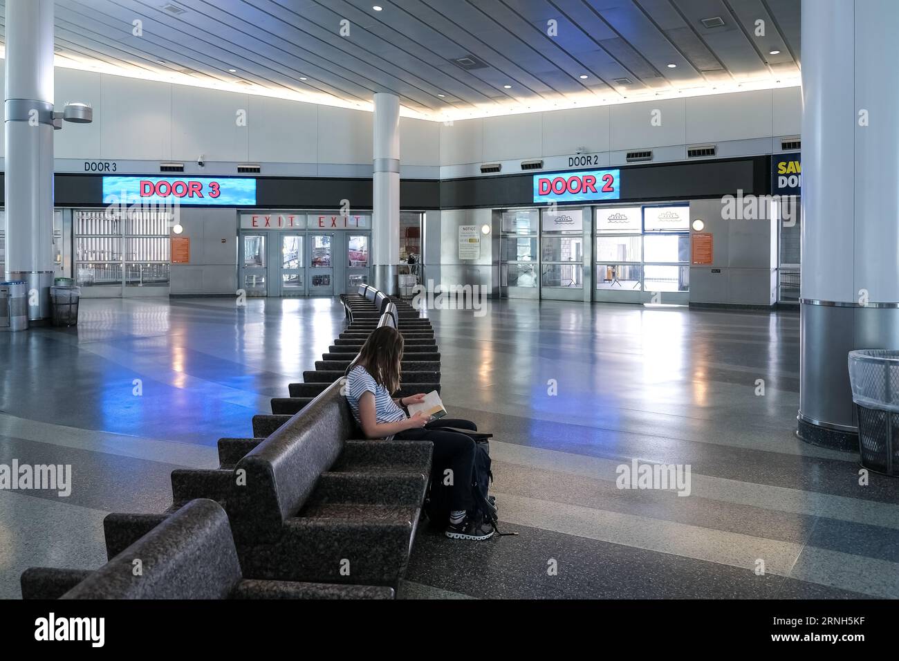 View of Whitehall Terminal, a ferry terminal used by the Staten Island ...