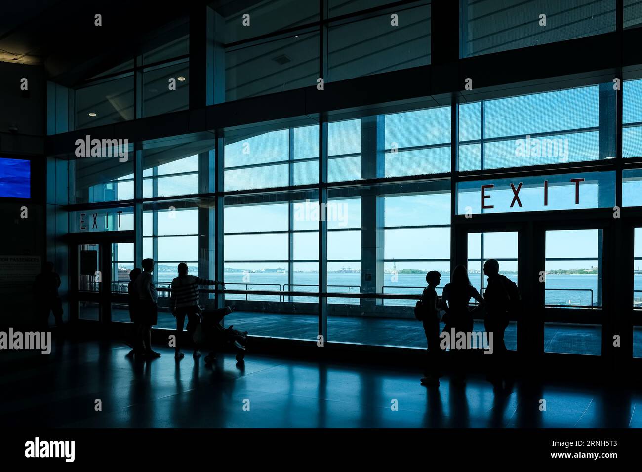 View from Whitehall Terminal, a ferry terminal used by the Staten ...