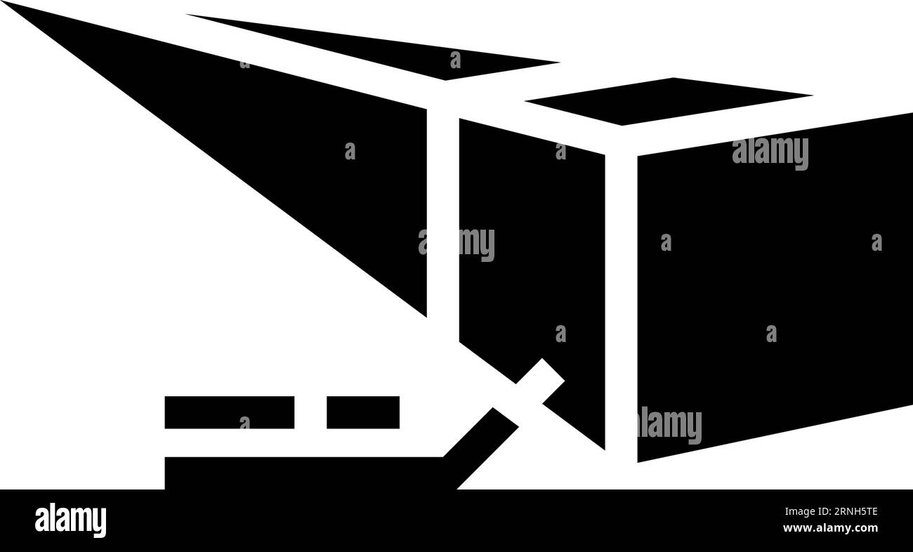 perspective drawing architectural drafter glyph icon vector ...