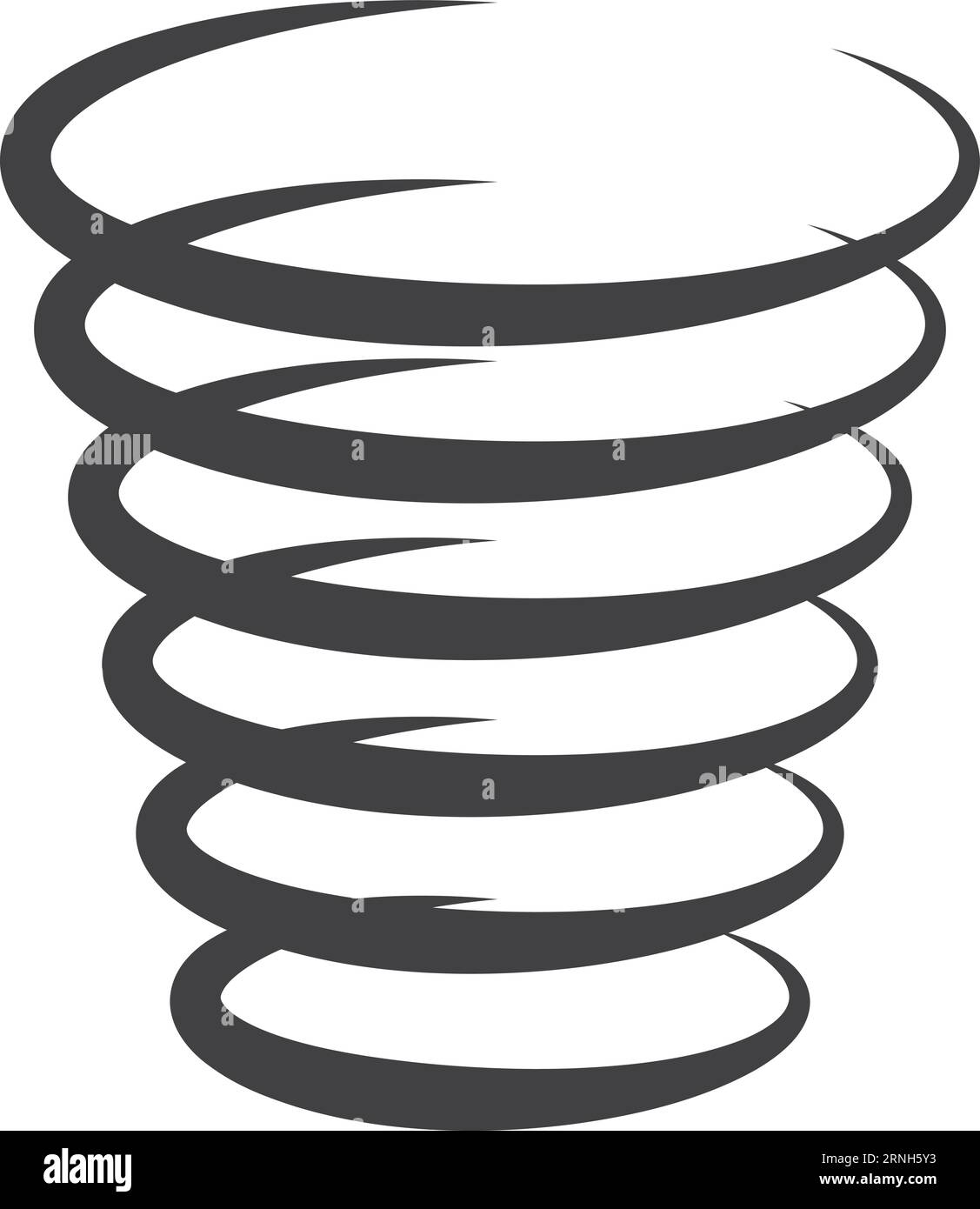 Vortex symbol. Round motion black line icon Stock Vector Image & Art ...