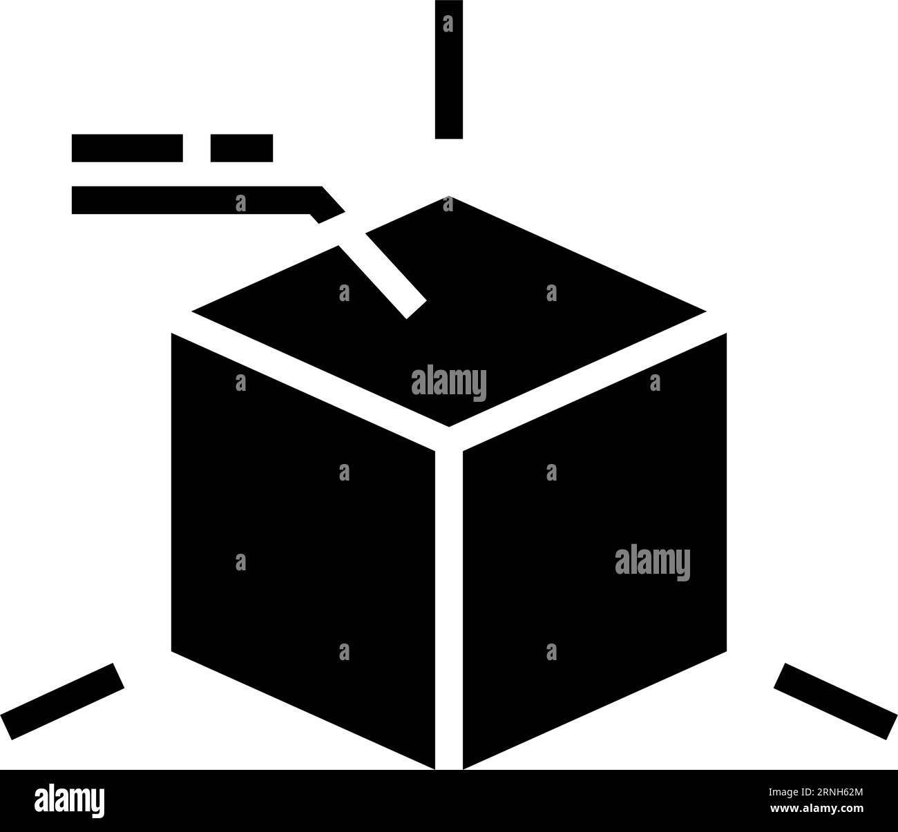 isometric view architectural drafter glyph icon vector illustration ...