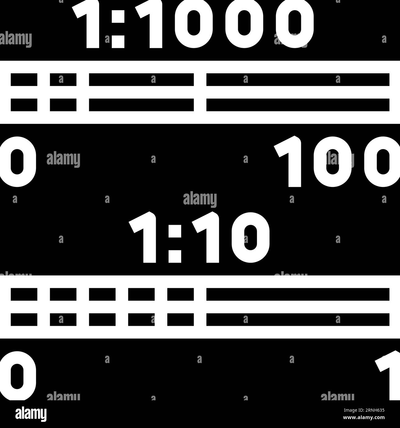 architectural scale drafter glyph icon vector illustration Stock Vector ...