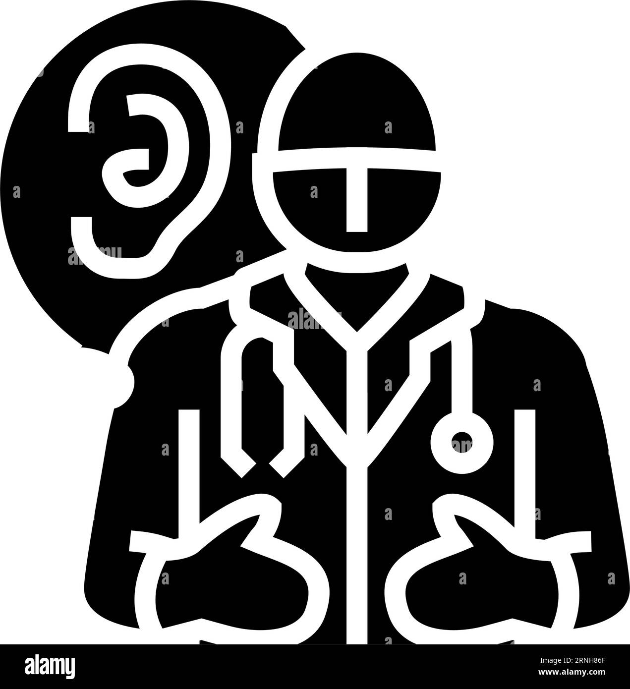 Doctor otolaryngologist Black and White Stock Photos & Images - Alamy