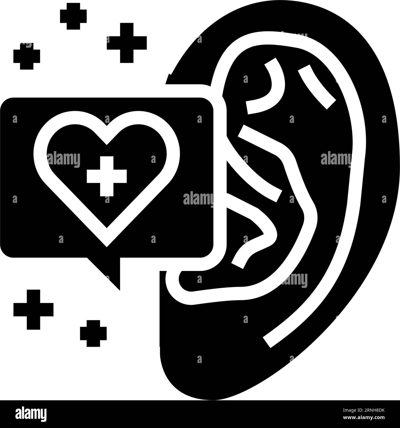 Hearing test doctor Black and White Stock Photos & Images - Alamy