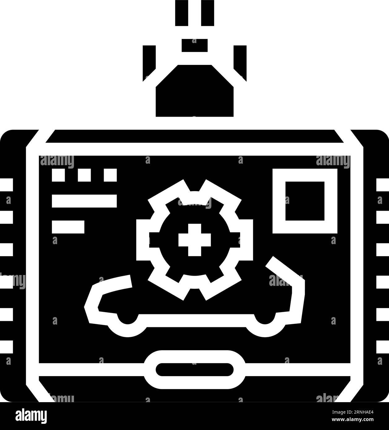 Motor vehicle diagnostic station Black and White Stock Photos & Images ...