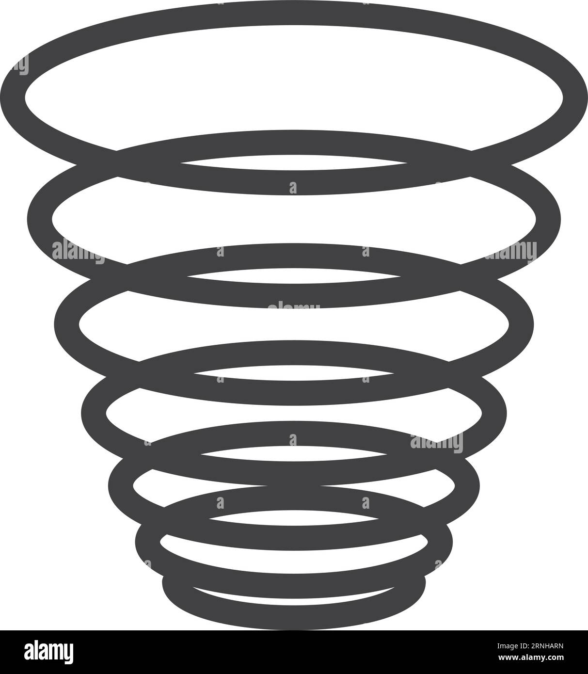 Concentrated circles icon. Tornado symbol. Spiral sign Stock Vector ...