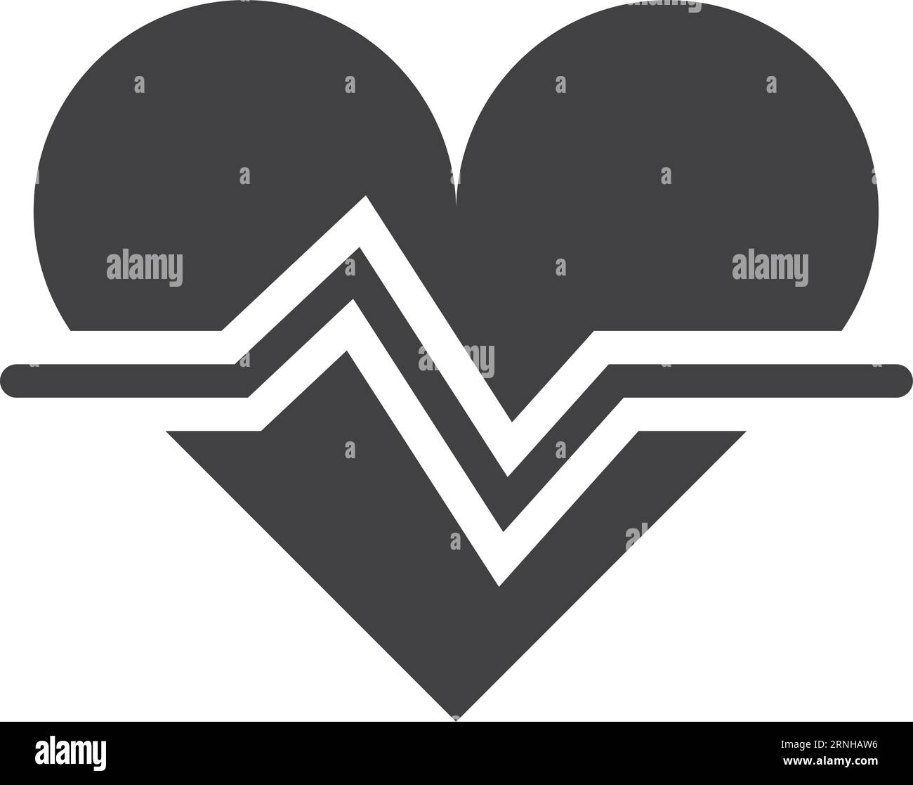 Heart with heartbeat symbol. Human pulse. Cardio signal Stock Vector ...