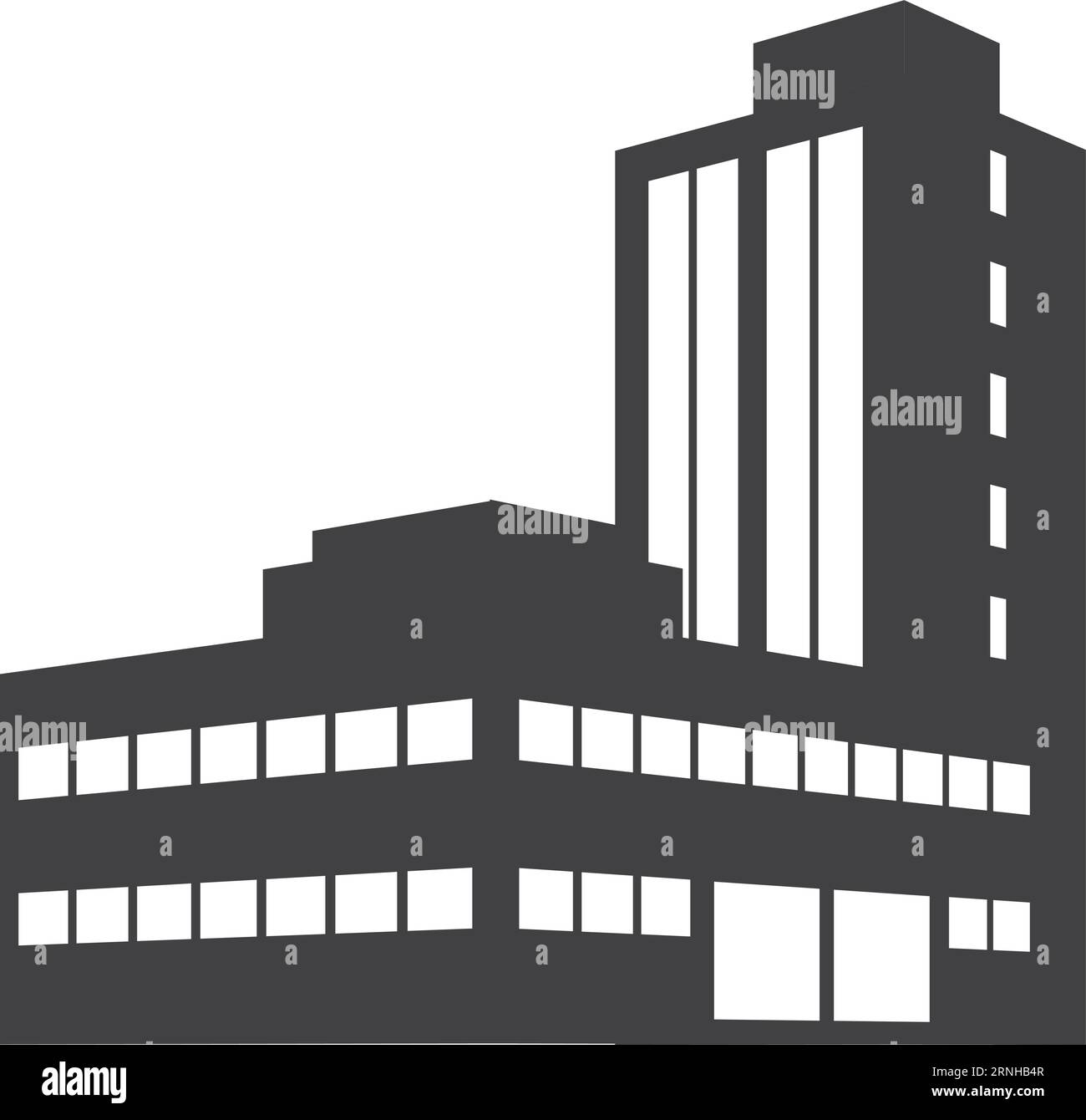 Real estate black logo. Urban building icon Stock Vector Image & Art ...