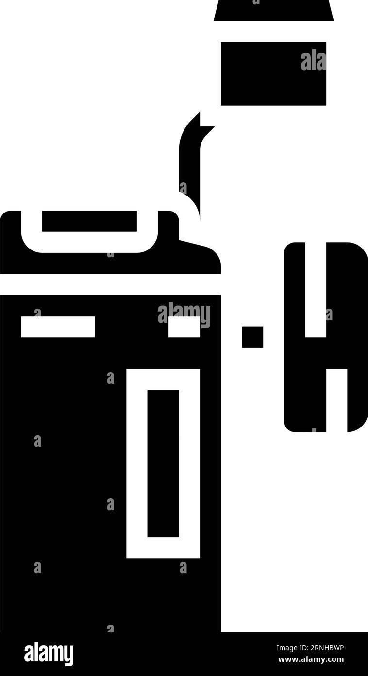 wheel balancing car mechanic glyph icon vector illustration Stock ...