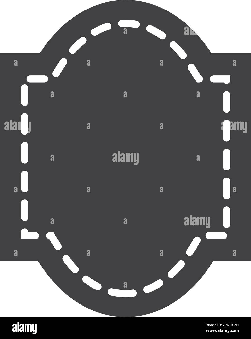 Black product label template. Decorative empty patch Stock Vector Image ...