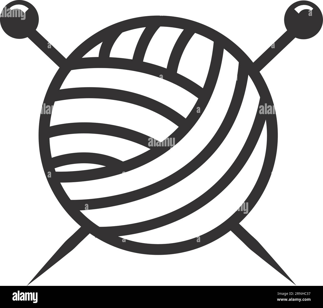 Yarn Ball Icon Yarn Ball Icon Design Royalty Free Vector Image