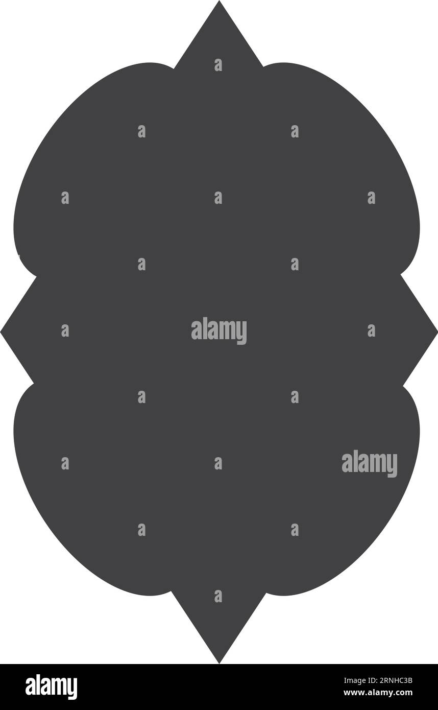 Blank product label. Decorative black shape template Stock Vector Image ...