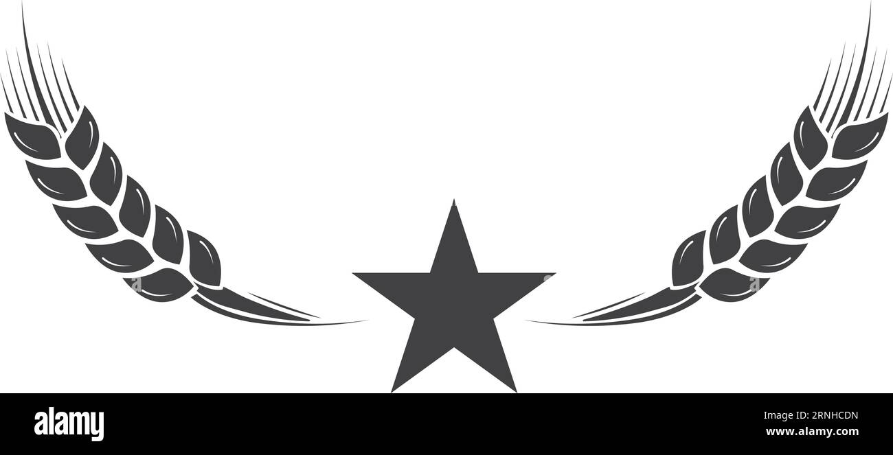 Premium product emblem. Natural grain label template Stock Vector Image ...