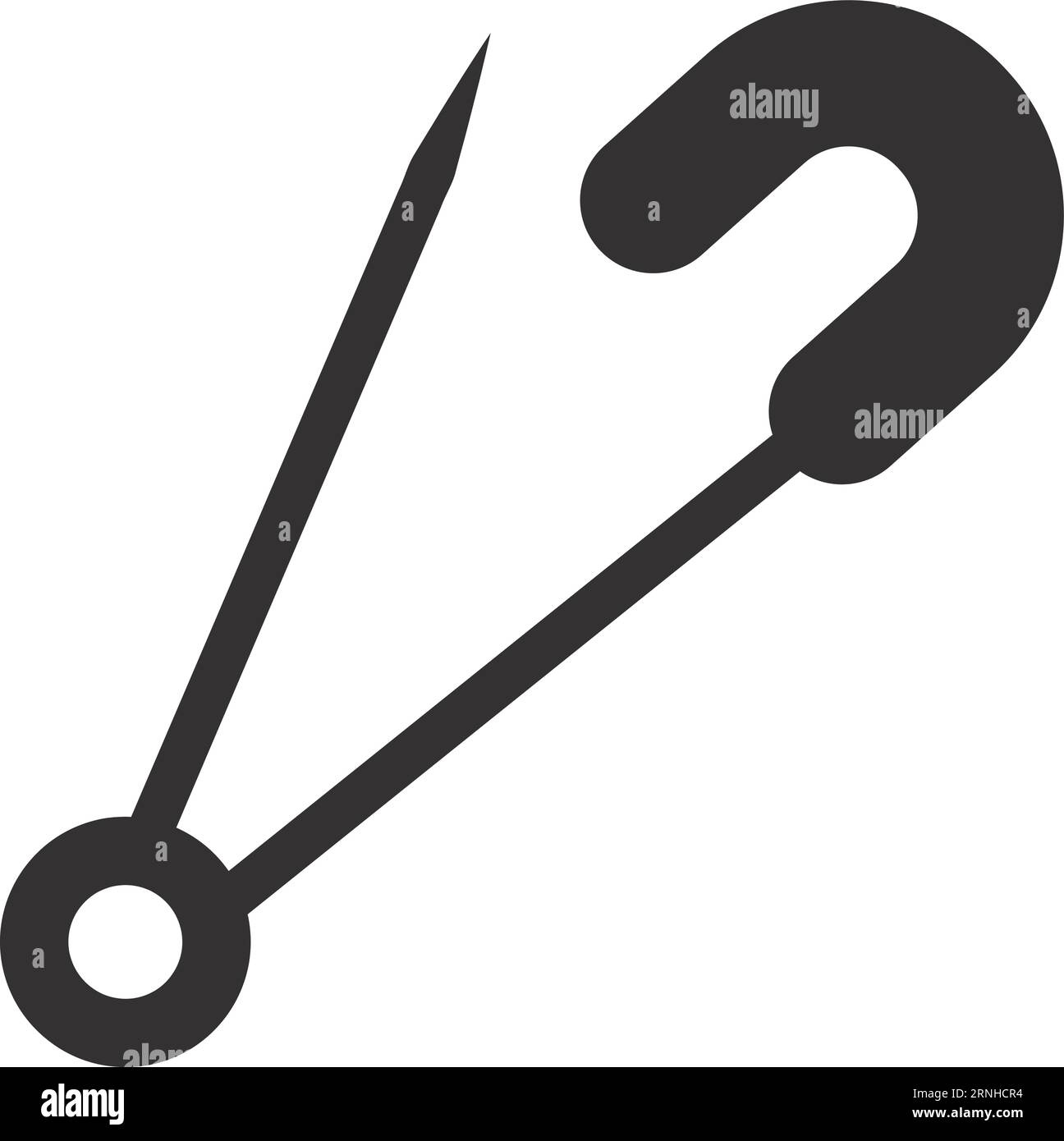 Safety pin black icon. Tailor fastener. Clothes fix Stock Vector Image ... Safety pin black icon. Tailor fastener. Clothes fix Stock Vector Image ...