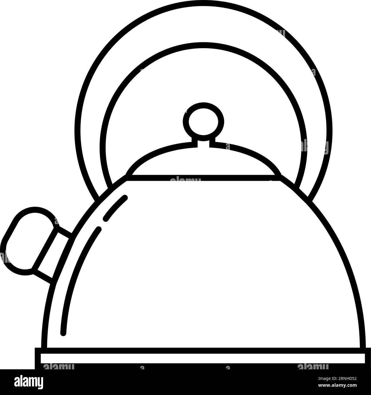 Kettle linear icon. Stove teapot. Kitchenware symbol Stock Vector Image ...