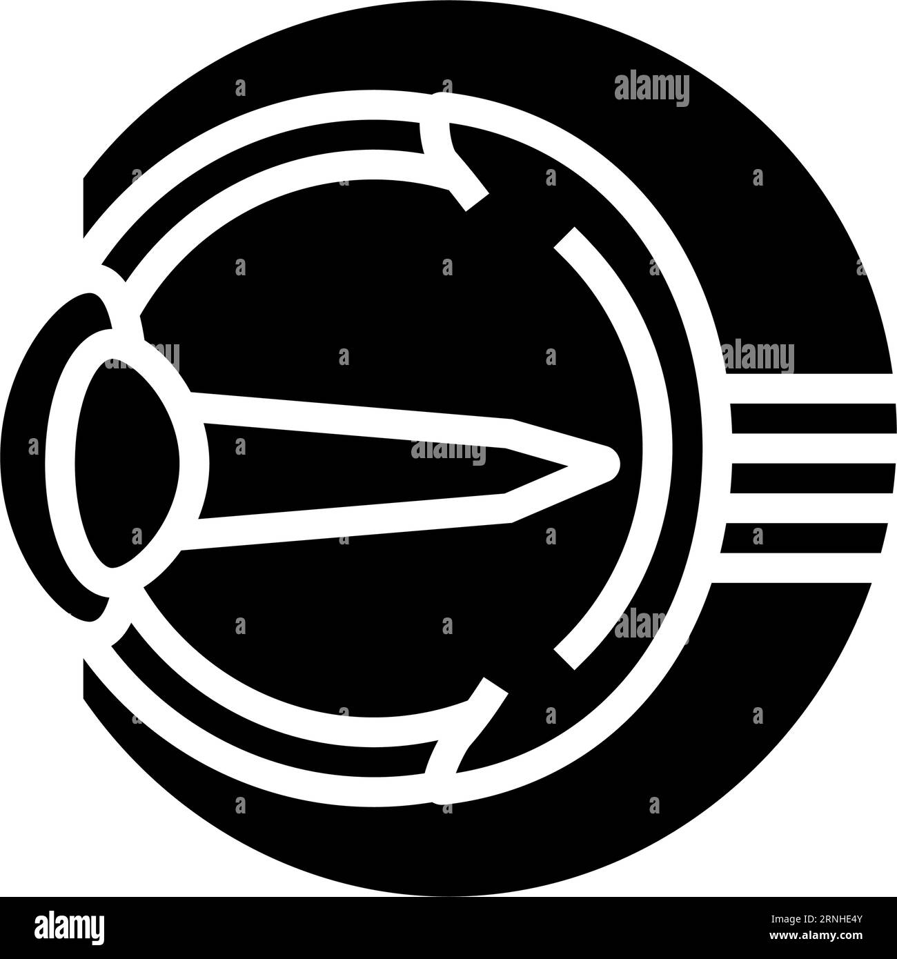 changes vision disease symptom glyph icon vector illustration Stock ...