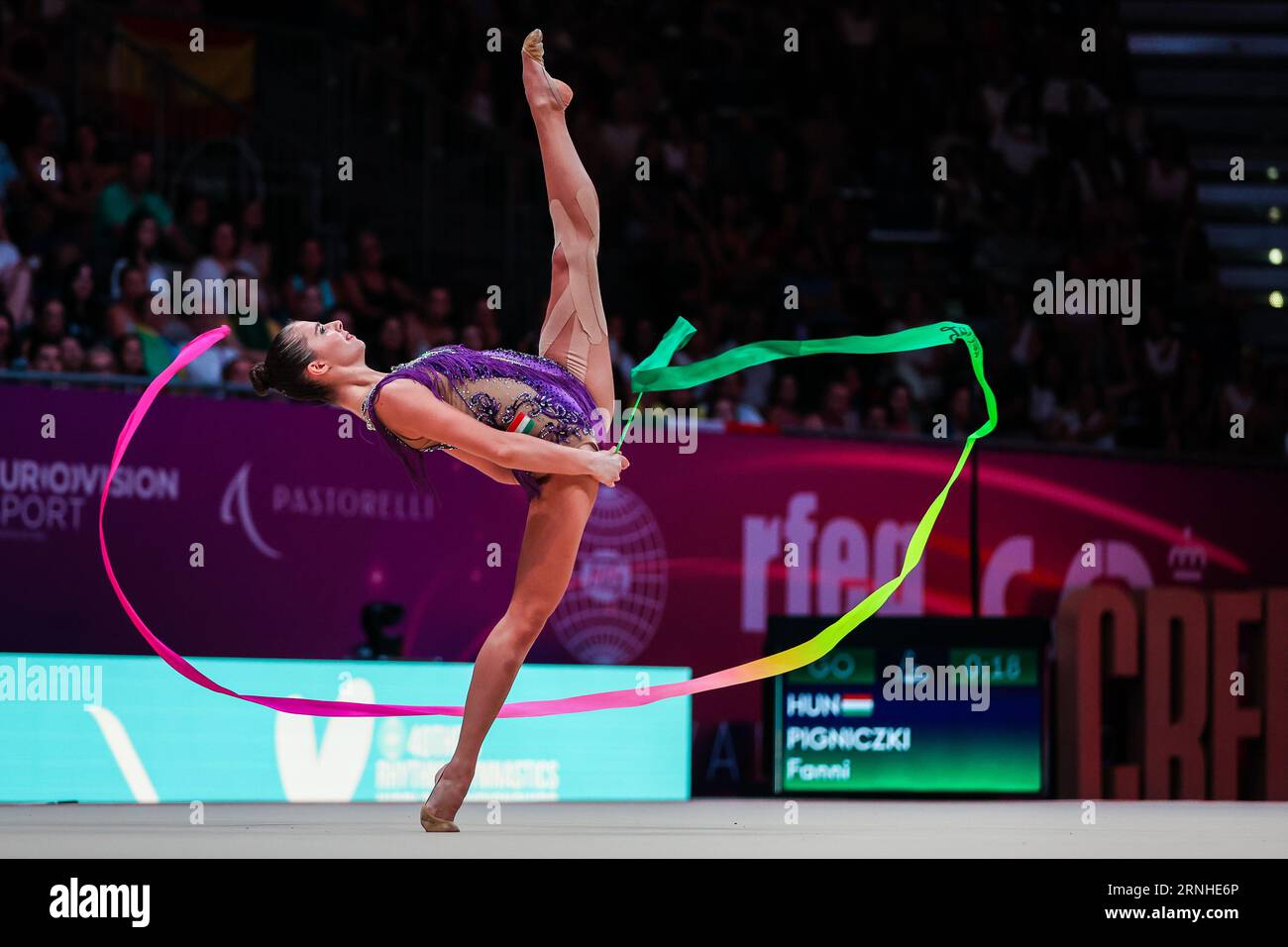 Fanni Pigniczki (HUN) seen in action during 40th FIG Rhythmic ...
