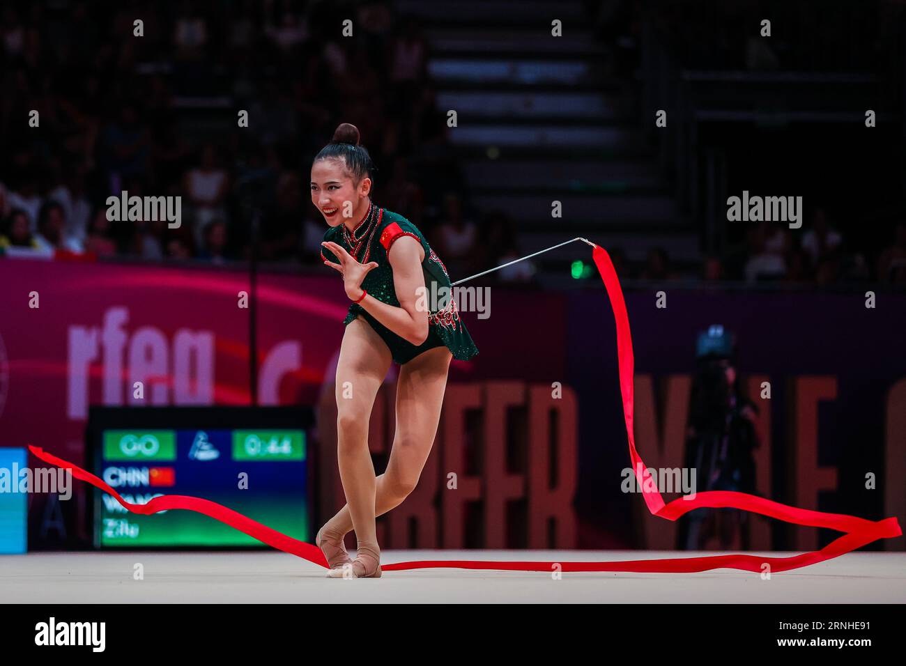 Zilu Wang (CHN) during 40th FIG Rhythmic Gymnastics World Championships Valencia 2023 at Feria ...