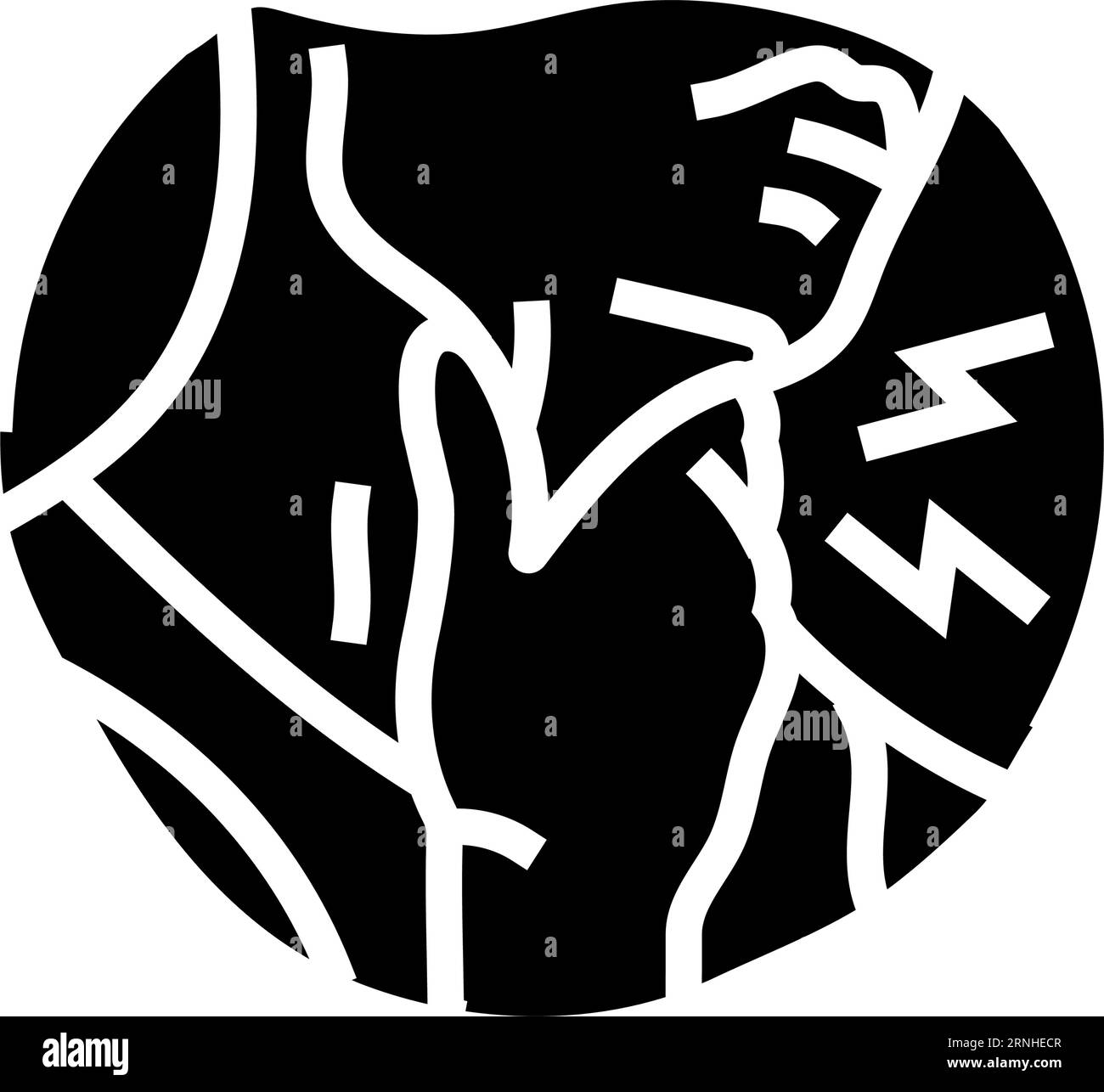 sore throat hoarseness disease symptom glyph icon vector illustration ...