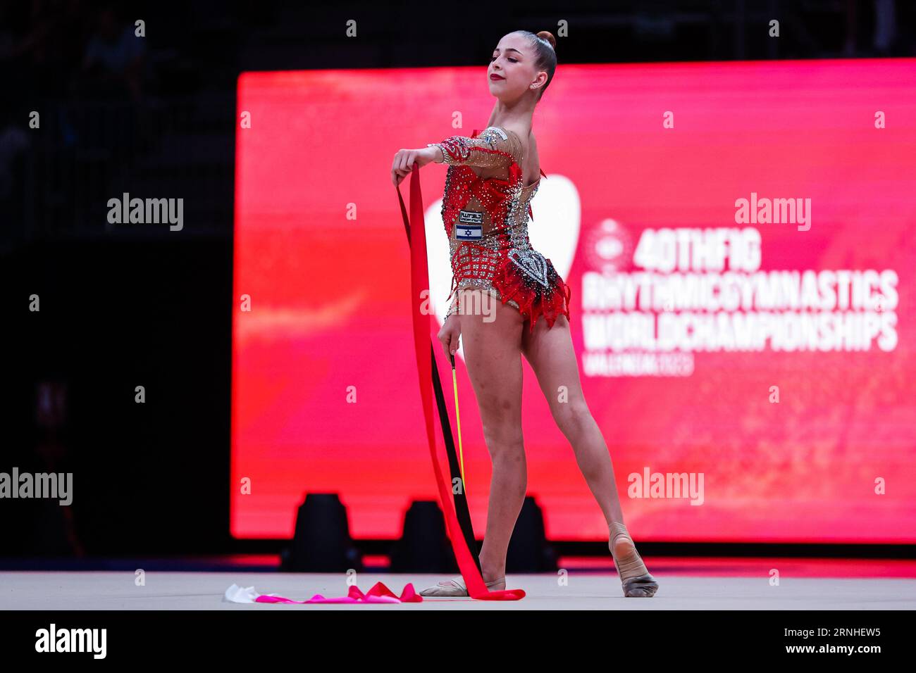 Daria Atamanov (ISR) seen in action during 40th FIG Rhythmic Gymnastics ...