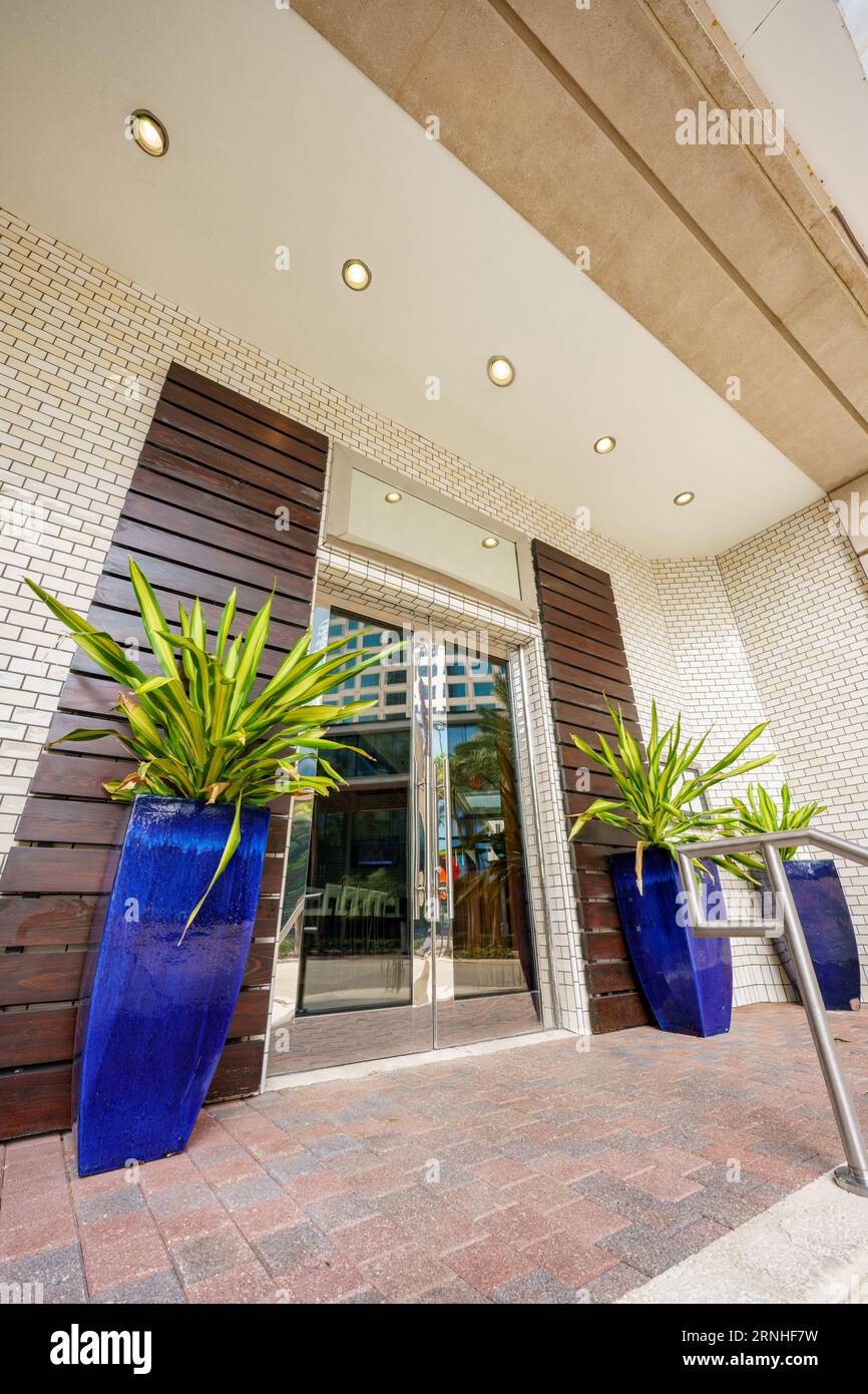 Luxury stainless steel bank building office entrance doors with ...