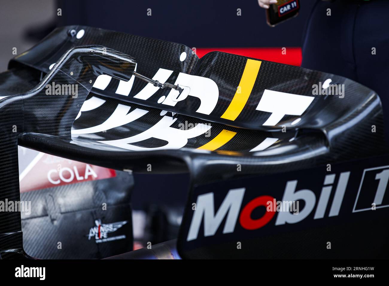Red Bull Racing RB19, mechanical detail rear wing during the 2023 ...
