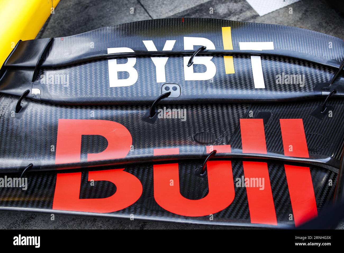 Red Bull Racing RB19, mechanical detail front wing during the 2023 ...
