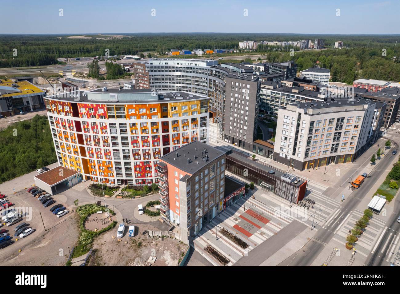 Residential buildings in Kivistö, Vantaa, Finland Stock Photo - Alamy