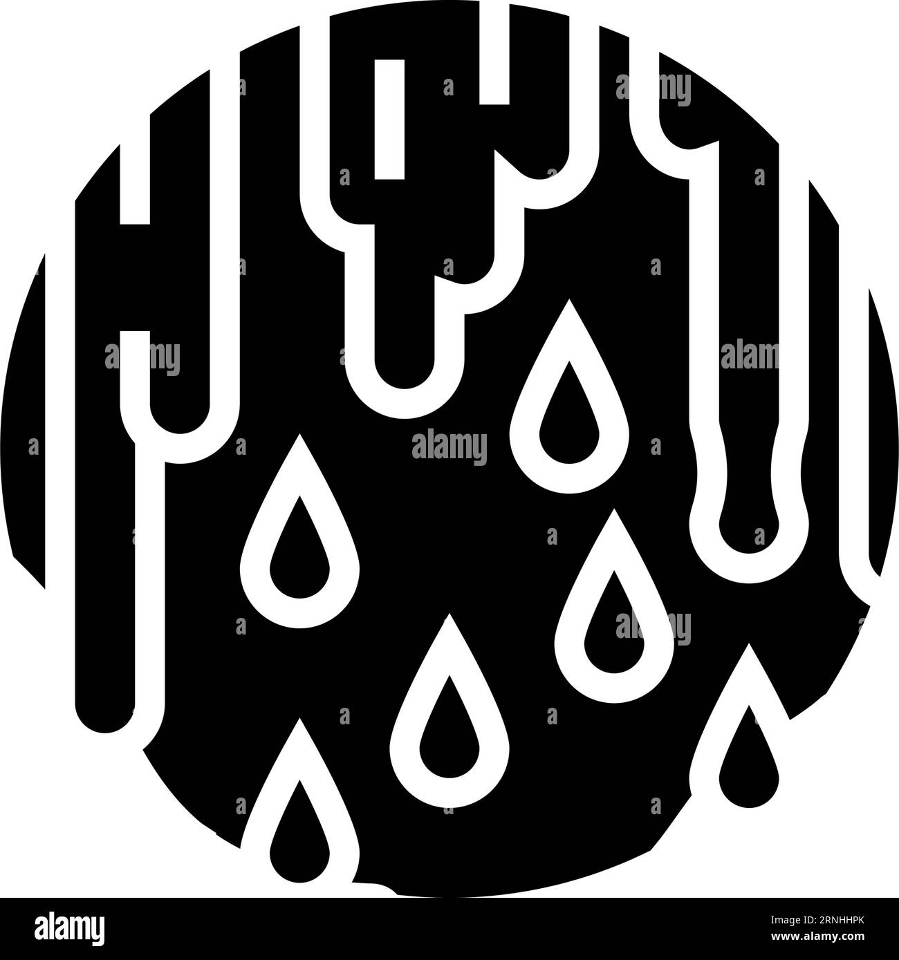 abnormal bleeding disease symptom glyph icon vector illustration Stock ...