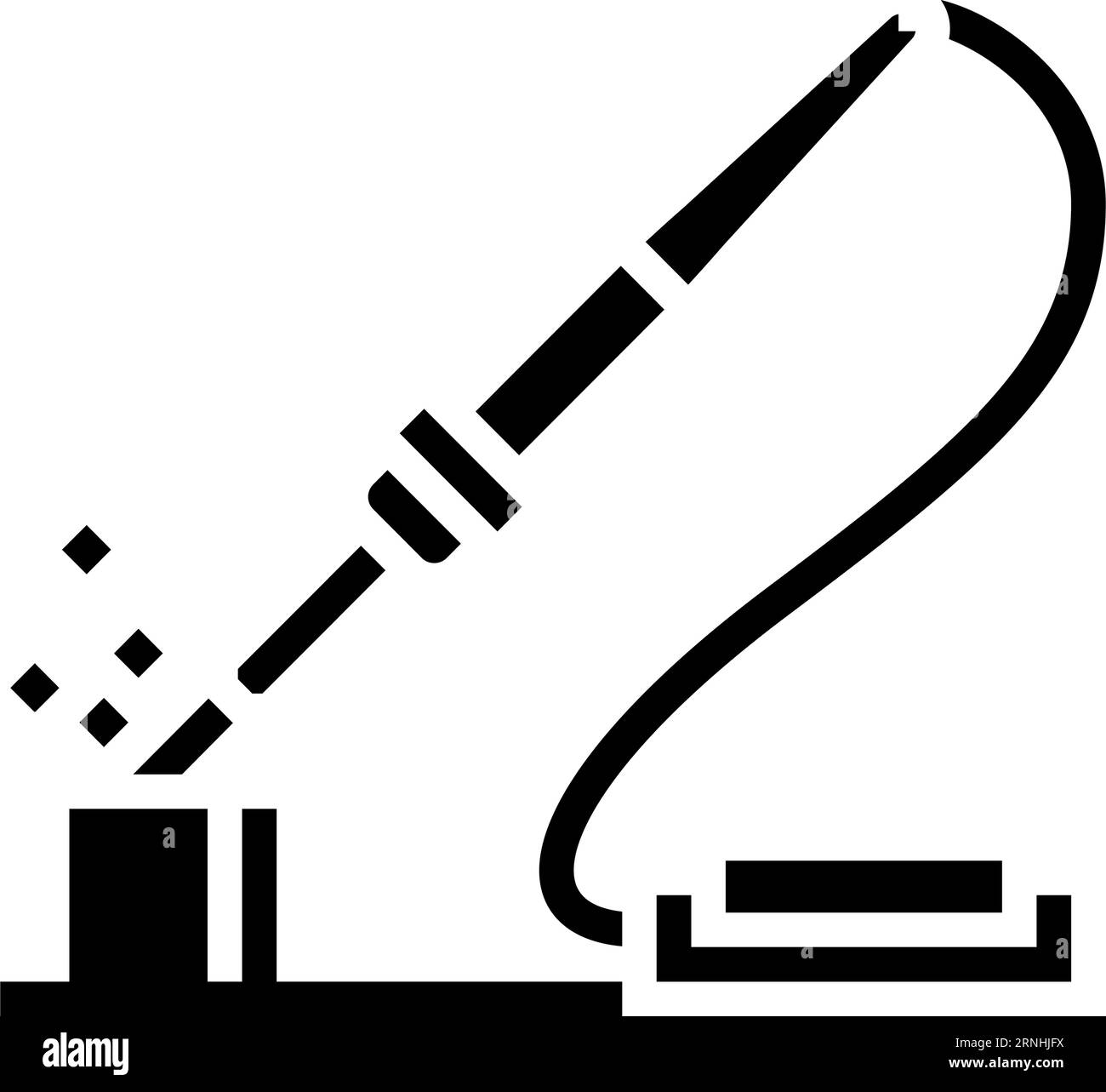 soldering materials engineering glyph icon vector illustration Stock ...