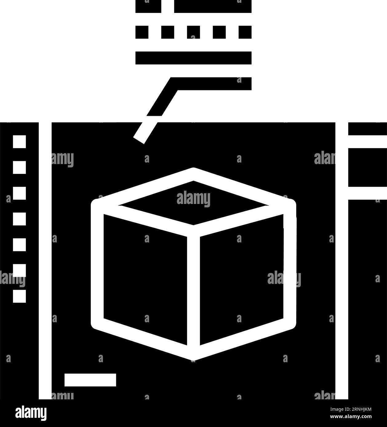 thermal analysis materials engineering glyph icon vector illustration ...