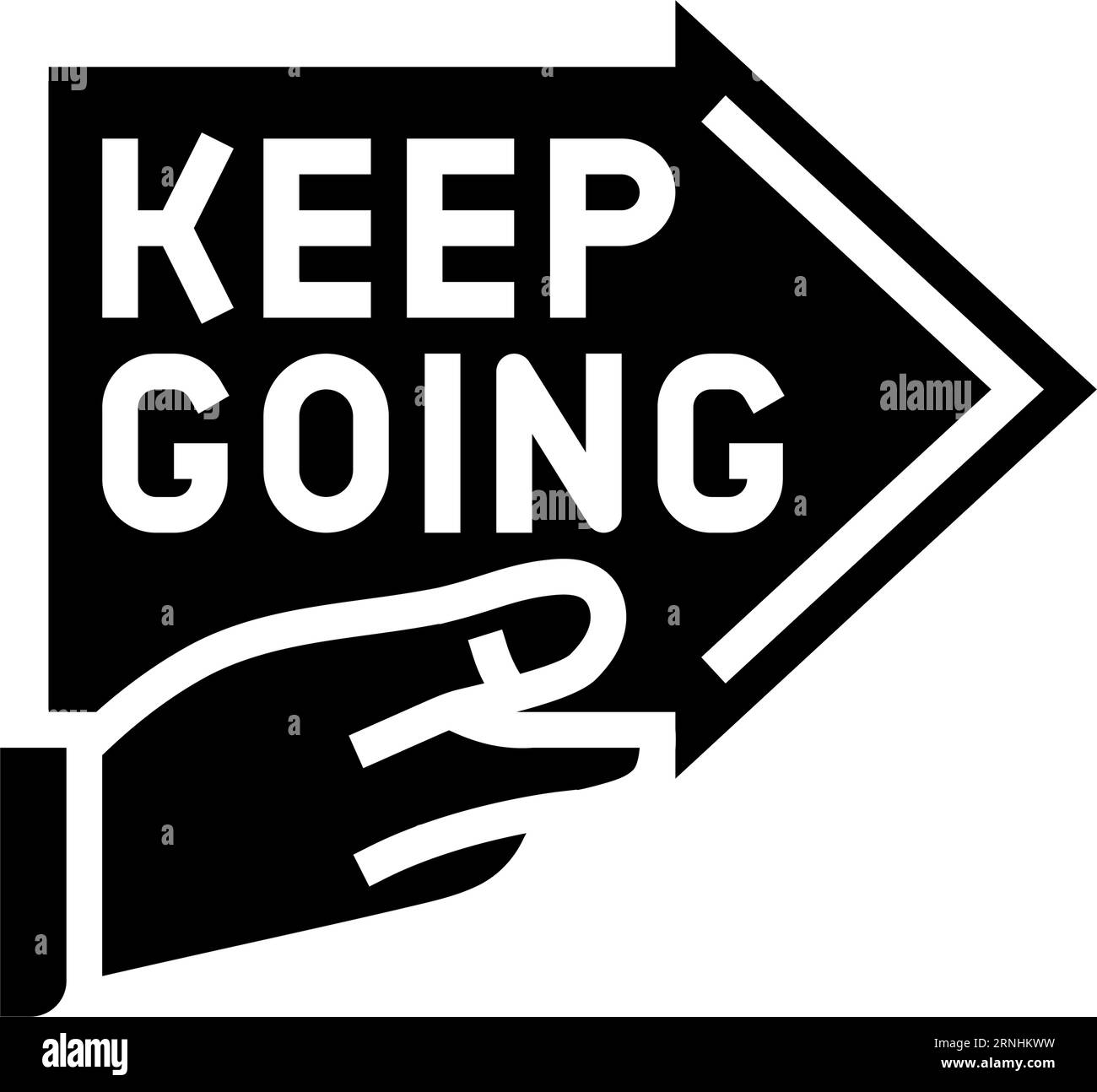 Keep going sign Stock Vector Images - Alamy