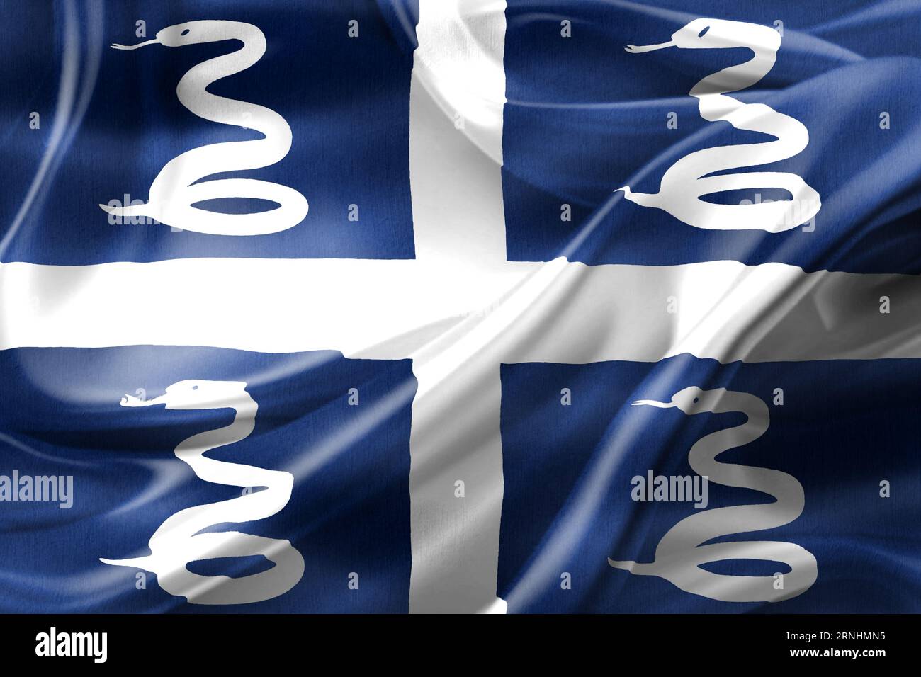 Martinique flag - realistic waving fabric flag Stock Photo - Alamy