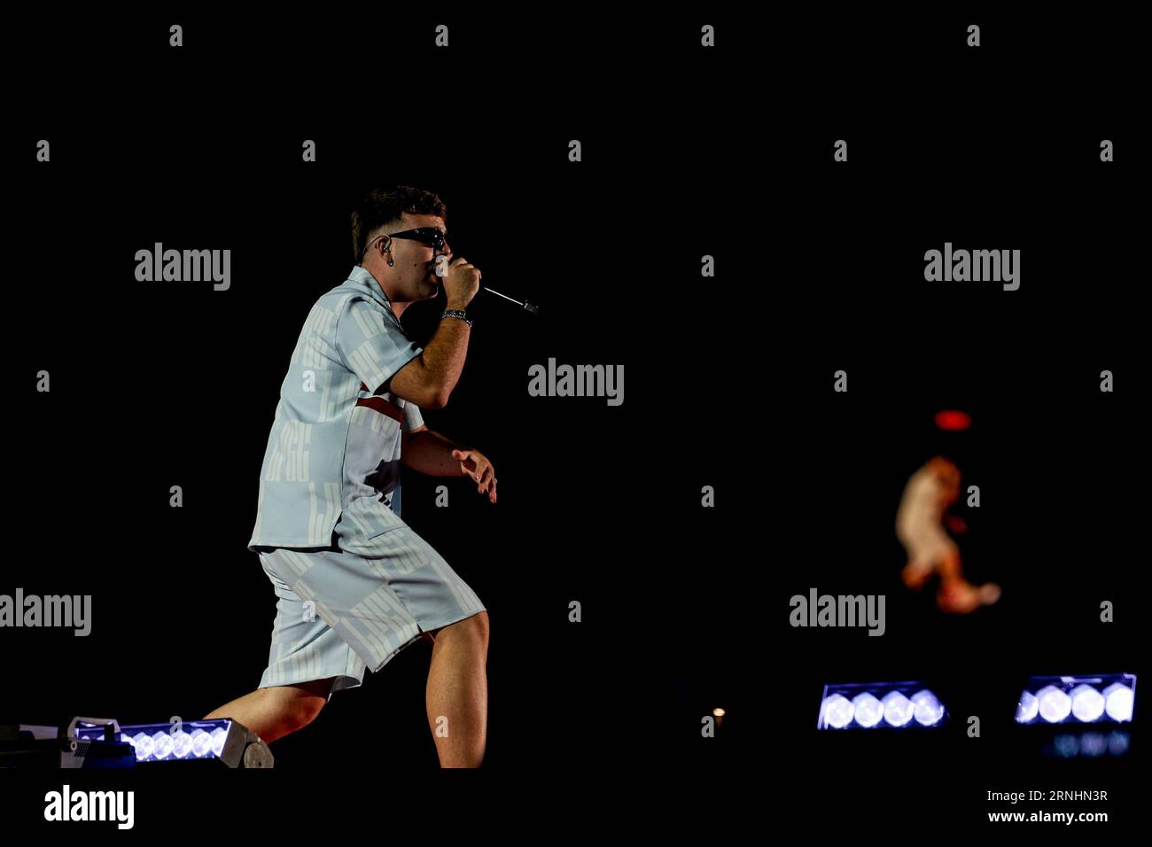 The singer Quevedo performs during the first day of the Coca Cola Music ...