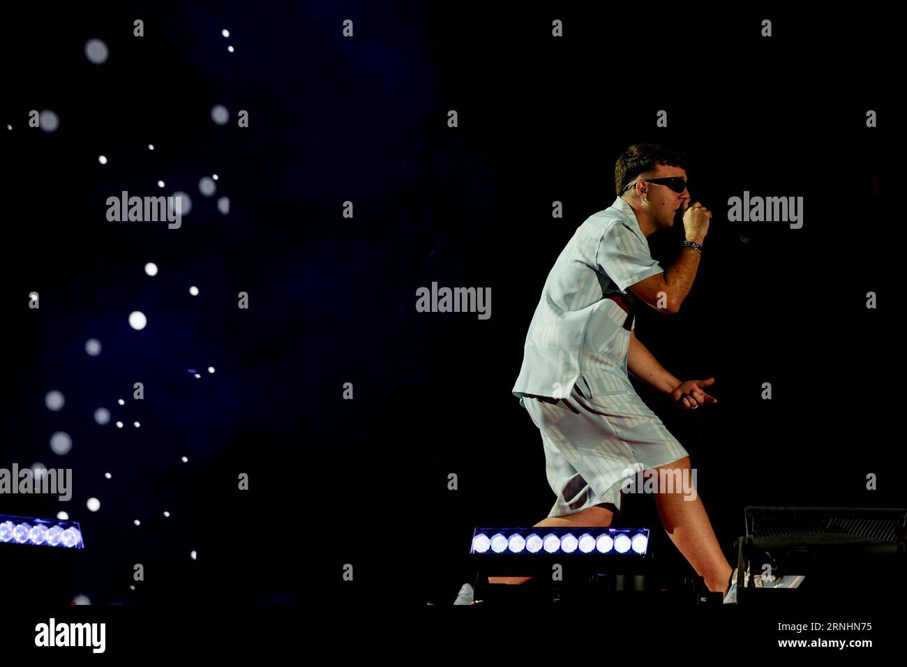 The singer Quevedo performs during the first day of the Coca Cola Music ...