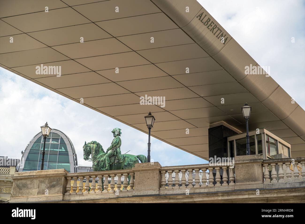 Wien, Austria - August 28, 2023: Exterior of the Albertina Museum. The ...