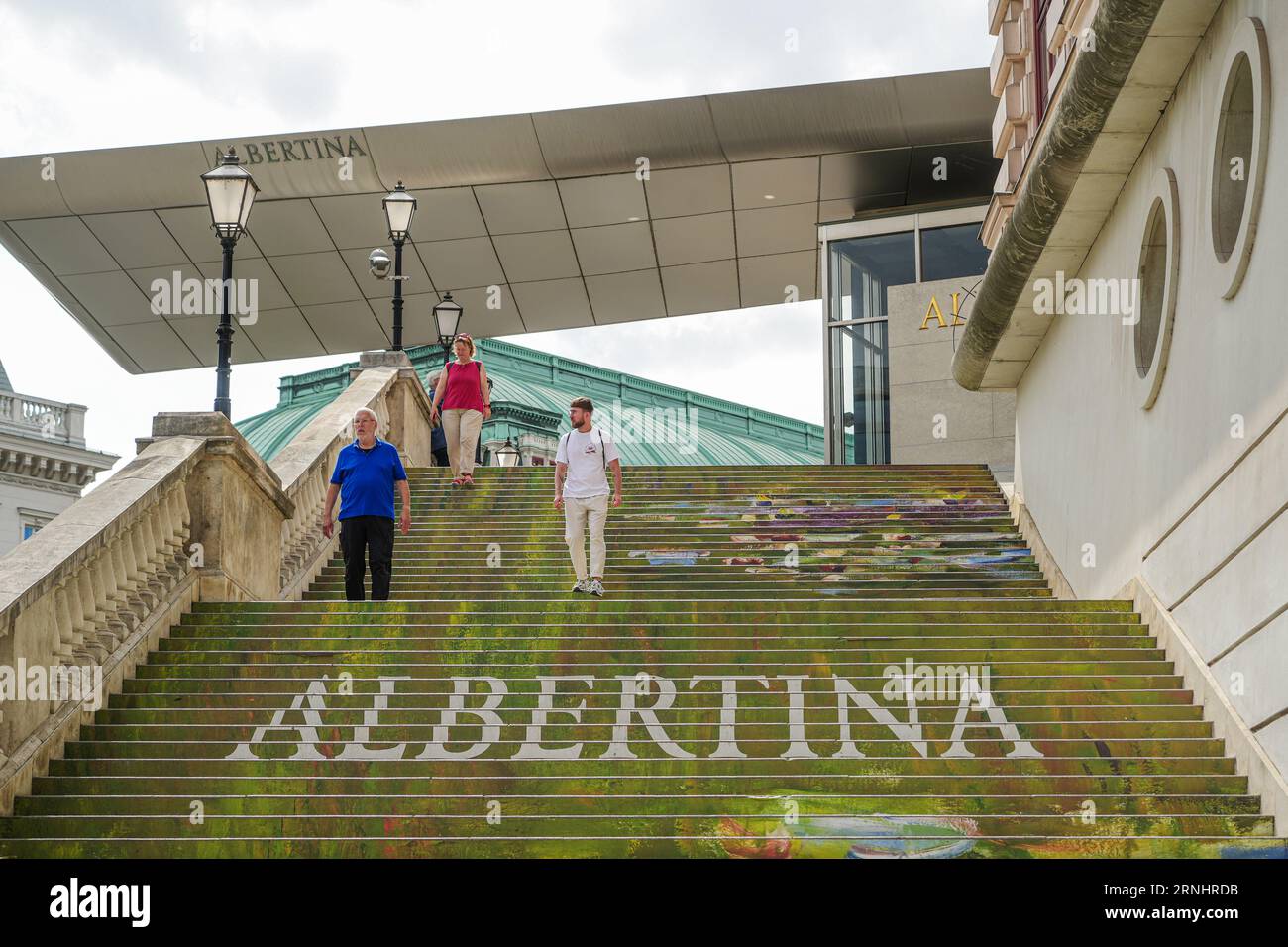 Wien, Austria - August 28, 2023: Exterior of the Albertina Museum. The ...