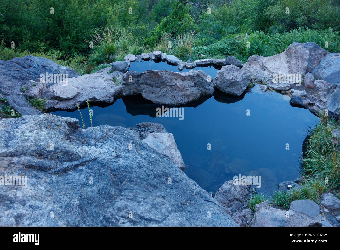 Spence Hot Springs are located just outside Jemez New Mexico Stock ...