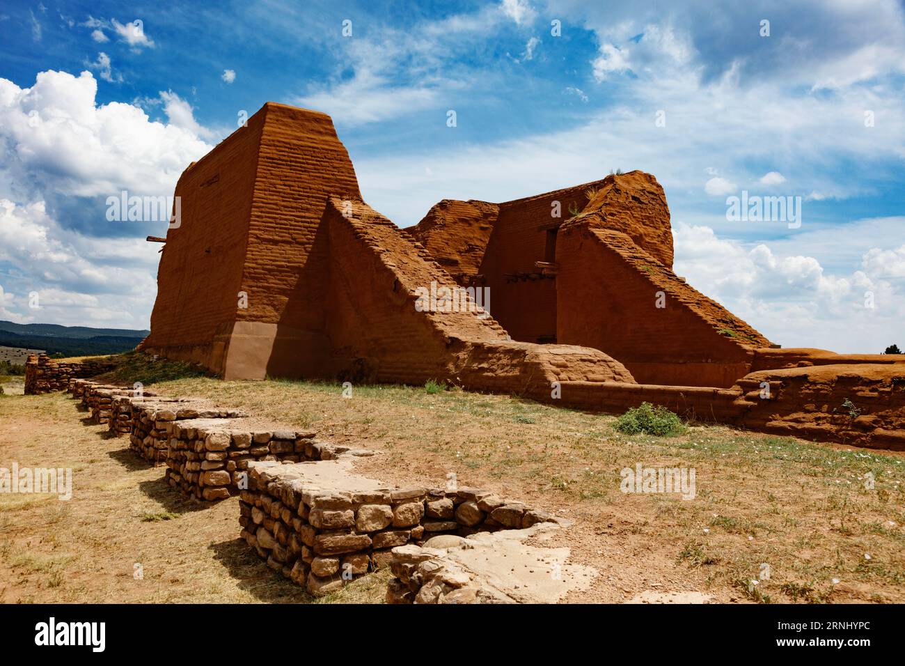 Fourth and final Franciscan church built in 1717 at the Pecos National ...