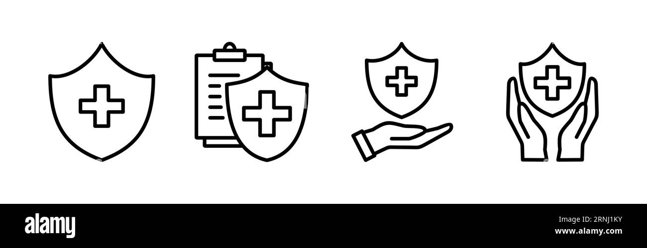 Health insurance icon vector. medical insurance icon Stock Vector Image ...