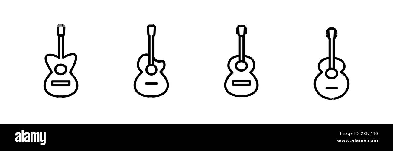 Guitar icon vector. musical instrument sign Stock Vector Image & Art ...