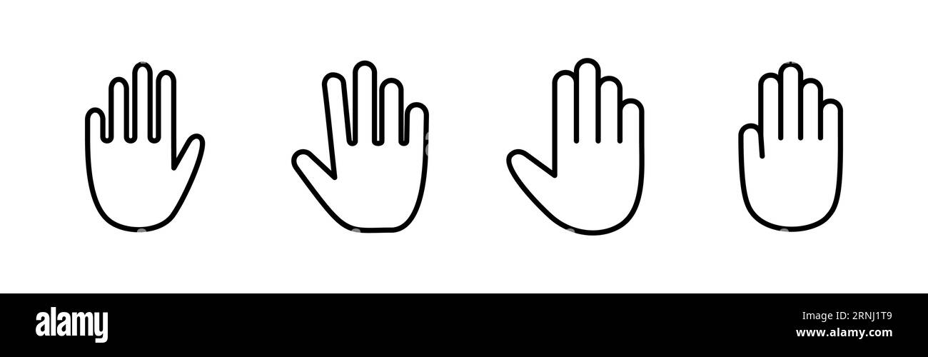 Hand icon vector. hand symbols. palm Stock Vector Image & Art - Alamy