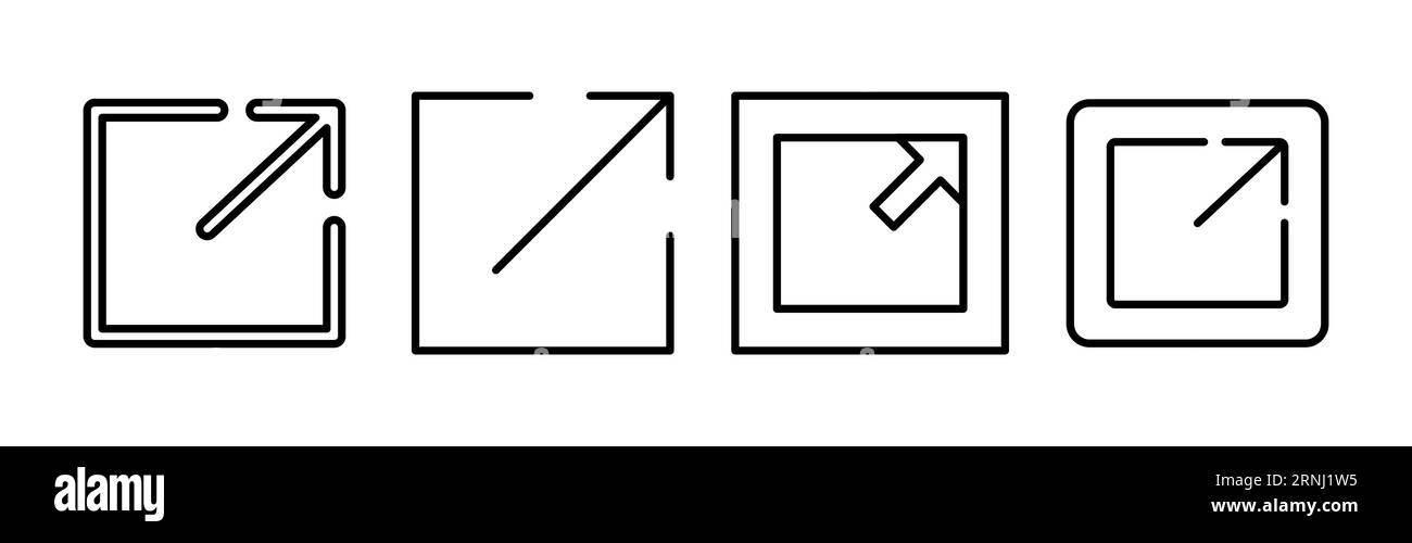 External link icon vector. hyperlink chain symbol. download, share ...